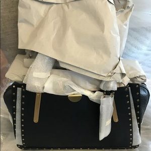 Coach | Bags | Coach Dreamer Border Rivets Mixed 3567 Leather Navygold ...